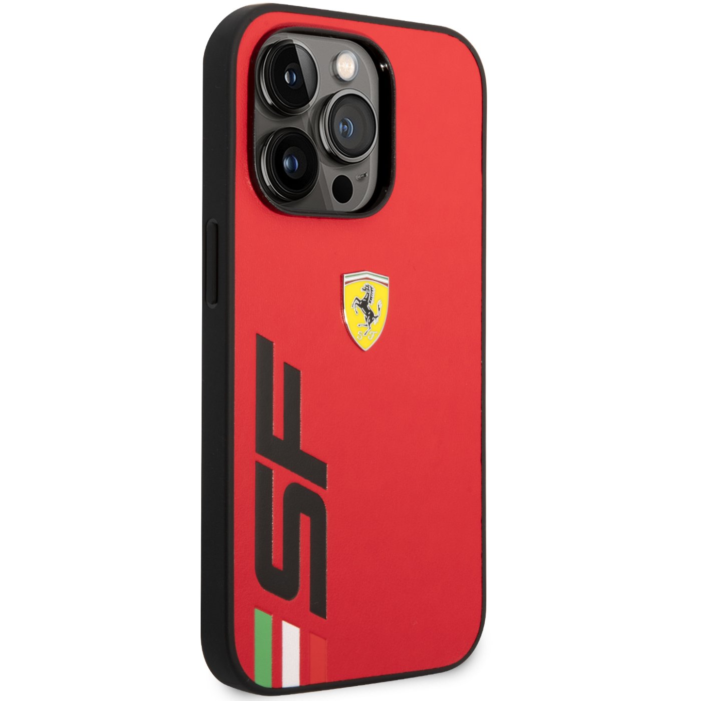 Ferrari Pu Leather Case With SF Logo For iPhone - Eshtir.com