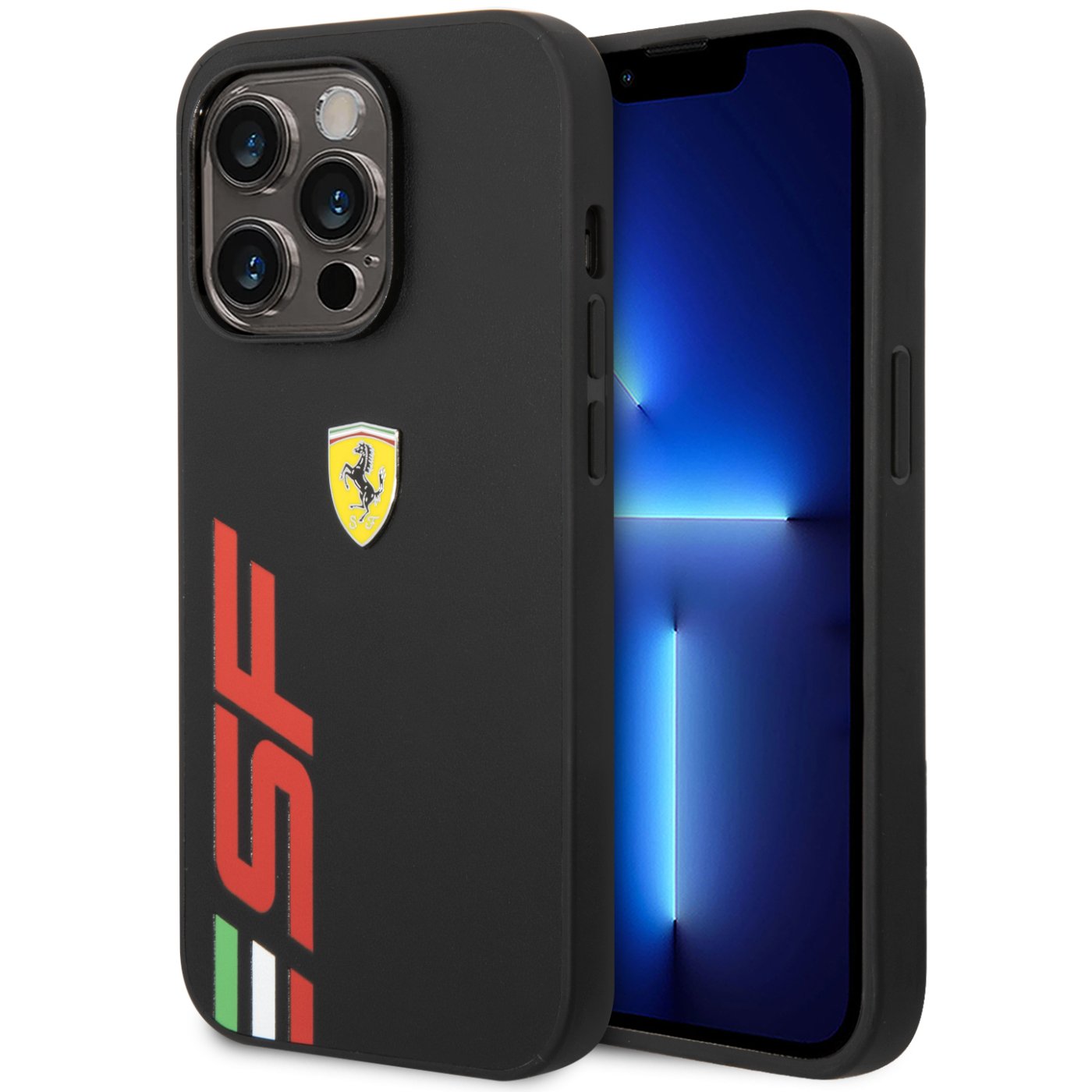 Ferrari Pu Leather Case With SF Logo For iPhone - Eshtir.com