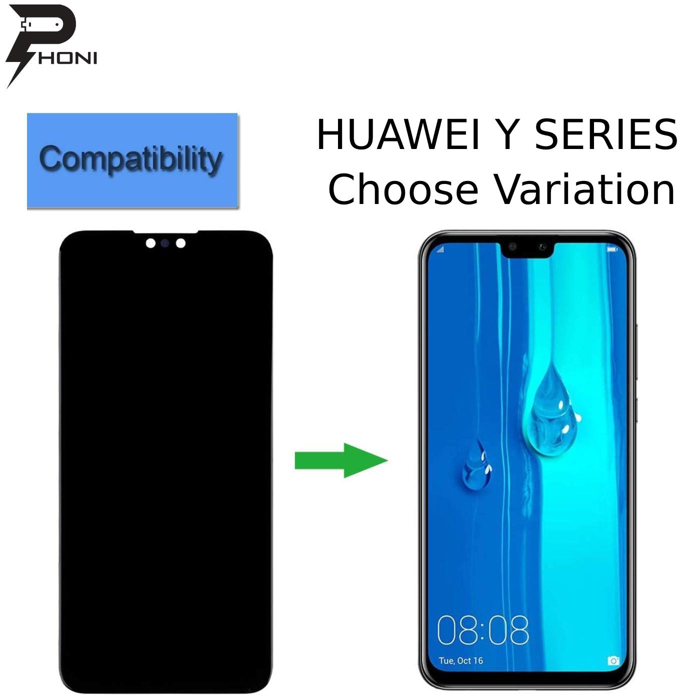 Phoni LCD Screen Replacement for Huawei Y Series Phones - Eshtir.com