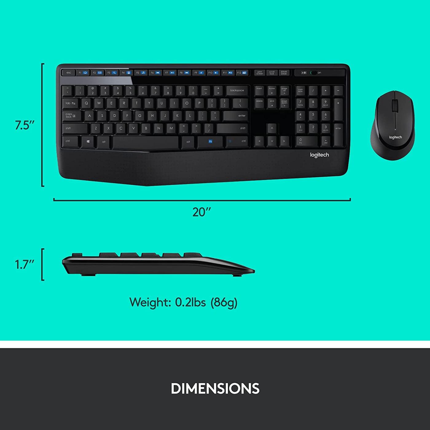 Logitech MK345 Wireless Keyboard and Mouse Combo - Eshtir.com