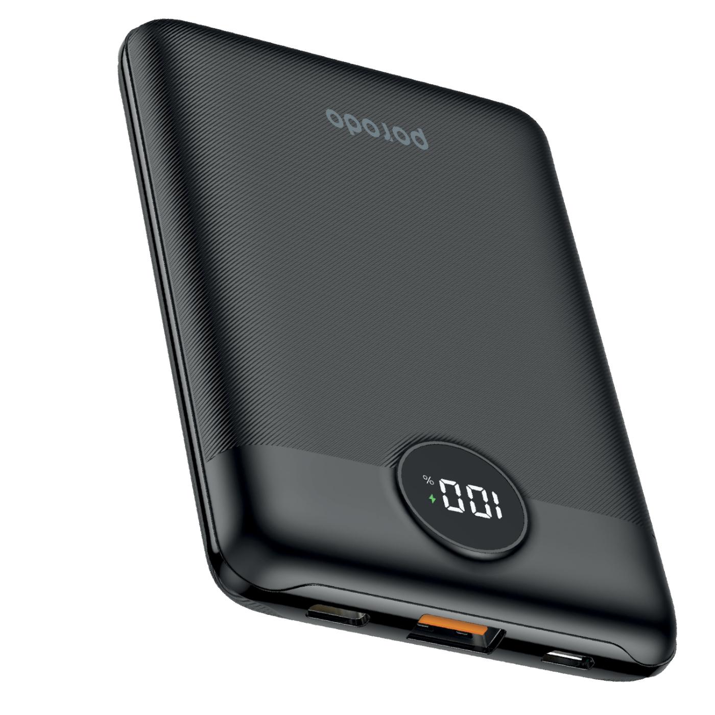 Porodo Slim Power Bank 10000mAh with 2 Output Fast Charging QC3.0 ...