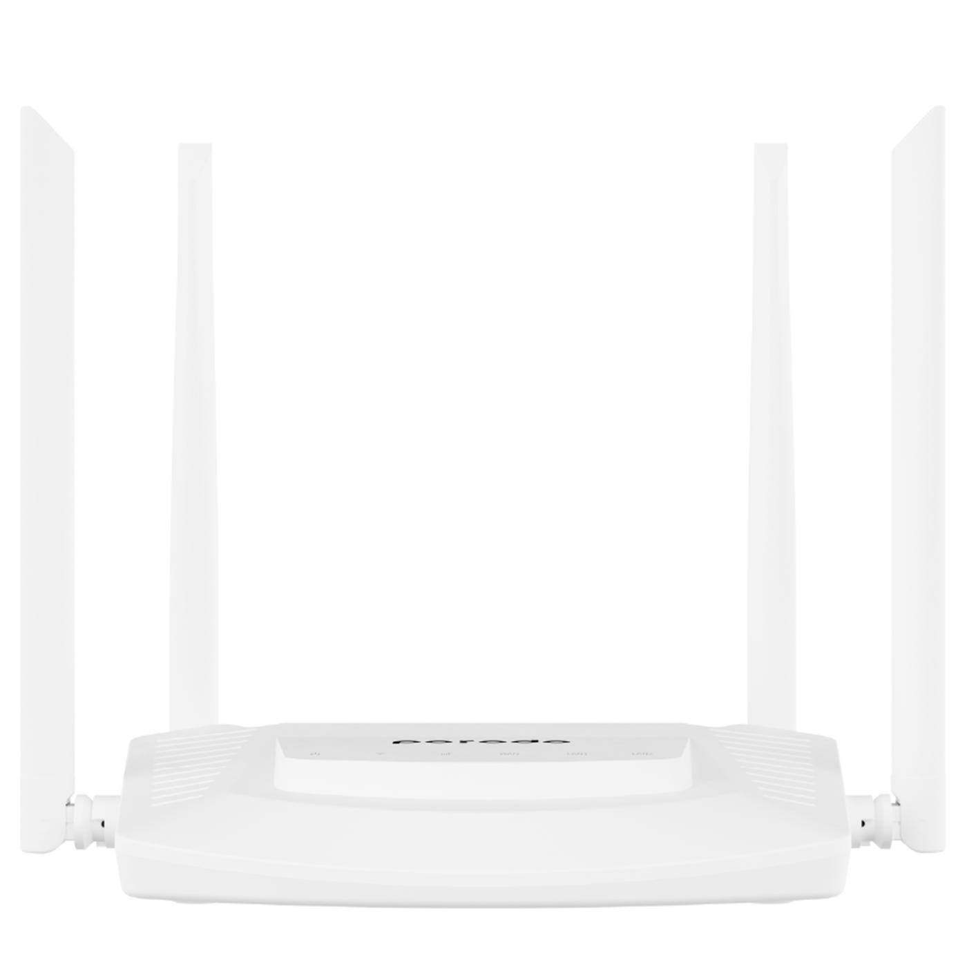 Porodo High-Speed 4G Router 300Mbps Wifi and 4G LTE - White - Eshtir.com