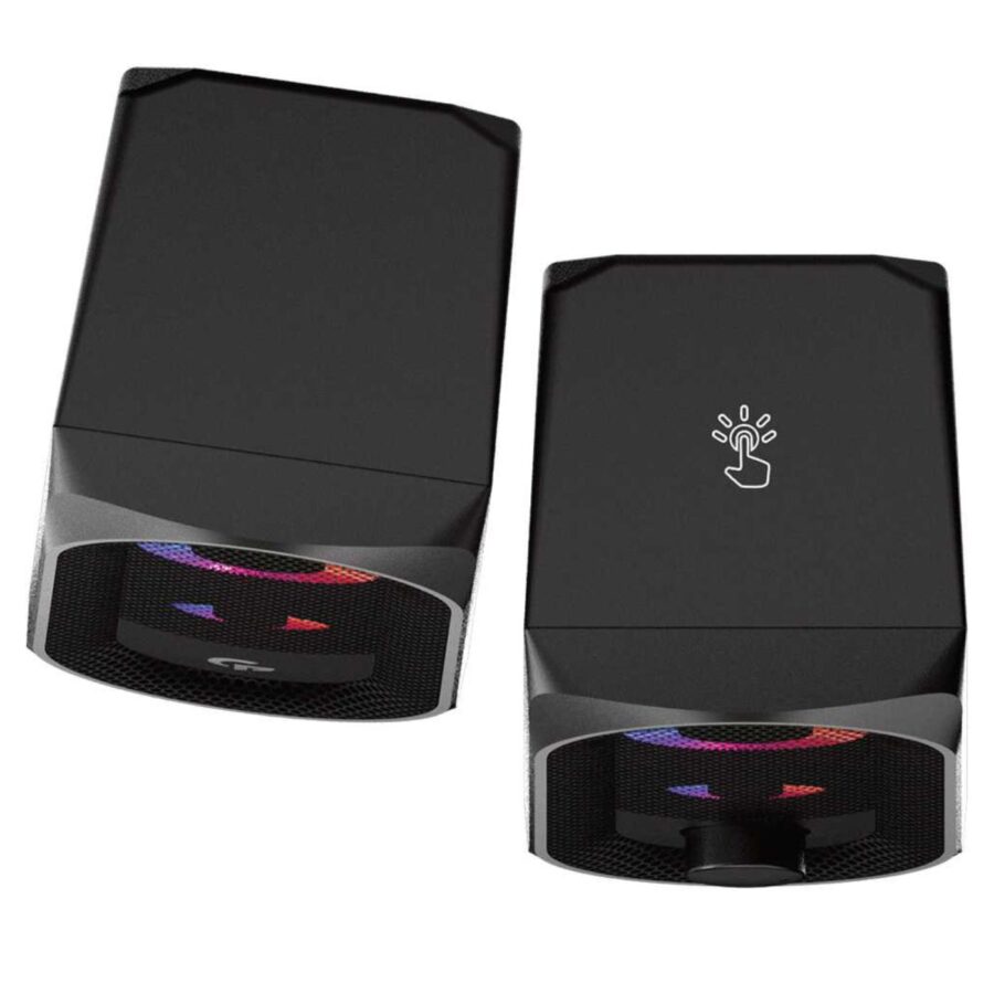 Porodo Stereo Bluetooth Gaming Speakers 10W - Black - Eshtir.com