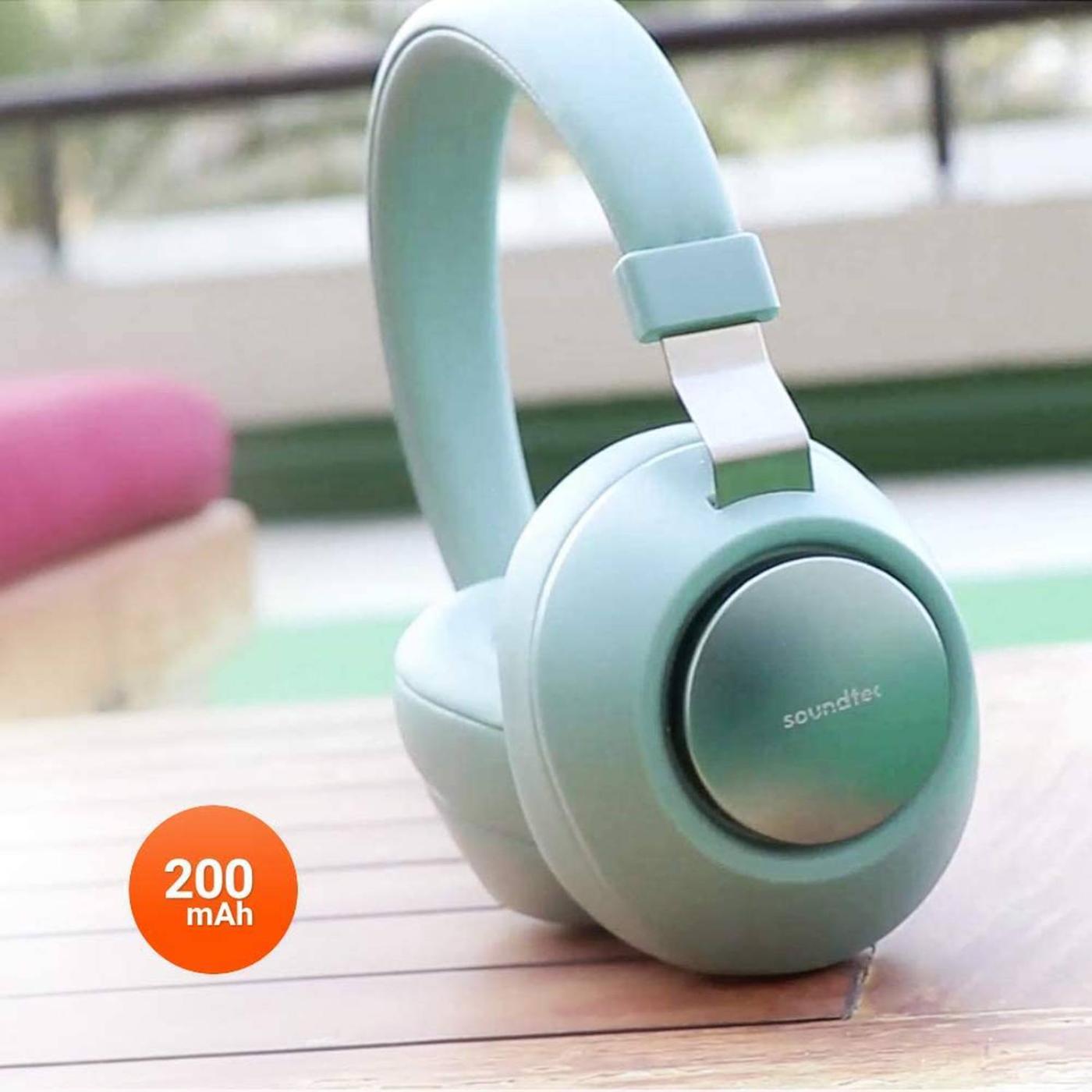 Porodo Soundtec Deep Sound Wireless Over-Ear Headphone - Eshtir.com