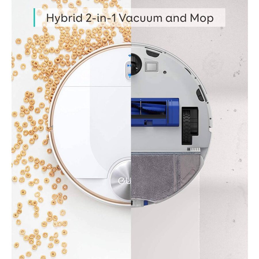 Anker Eufy RoboVac L70 Hybrid, Robot Vacuum and Mop - White - Eshtir.com