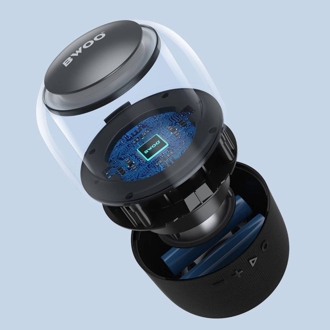 Bwoo Portable Bluetooth Speaker Colorful 360° Sound - Eshtir.com