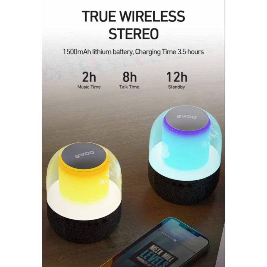 Bwoo Portable Bluetooth Speaker Colorful 360° Sound - Eshtir.com