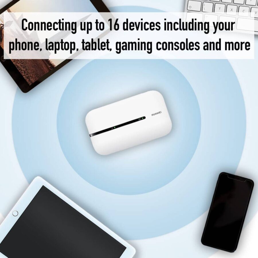 HUAWEI 4G LTE Mobile Wi-Fi 3S - White - Eshtir.com