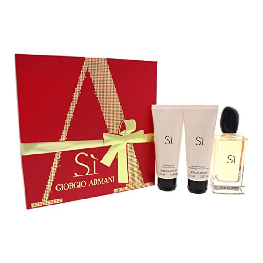 Giorgio Armani Si For Women Eau De Parfum100ml+75ml Bl+75ml SG (Hard Box) Set - Eshtir.com
