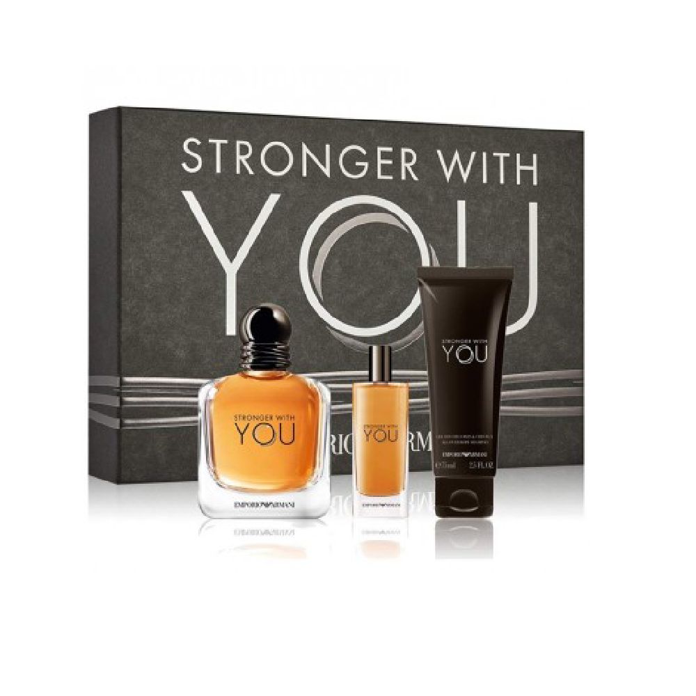 Giorgio Armani Stronger With You For Men Eau De Toilette 100ml+15ml ...