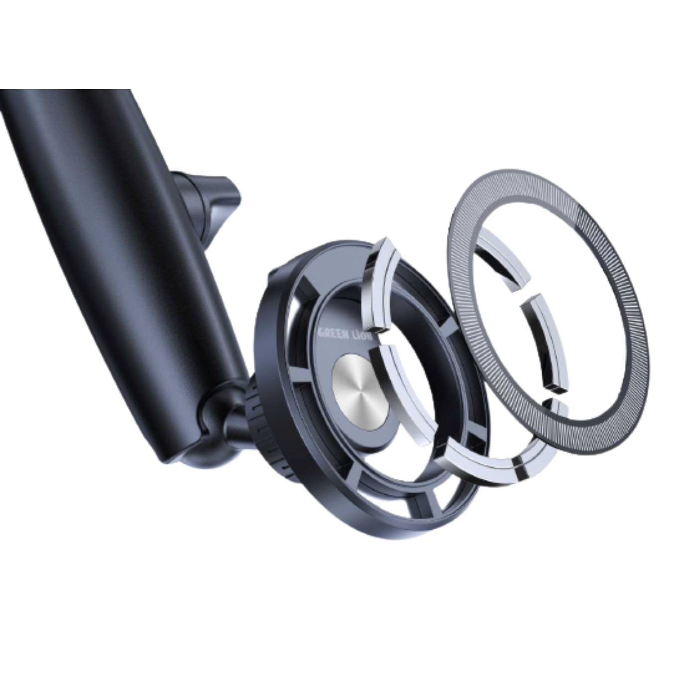 Green Lion 360° Magsafe Rear-View Mirror Holder - Black - Eshtir.com