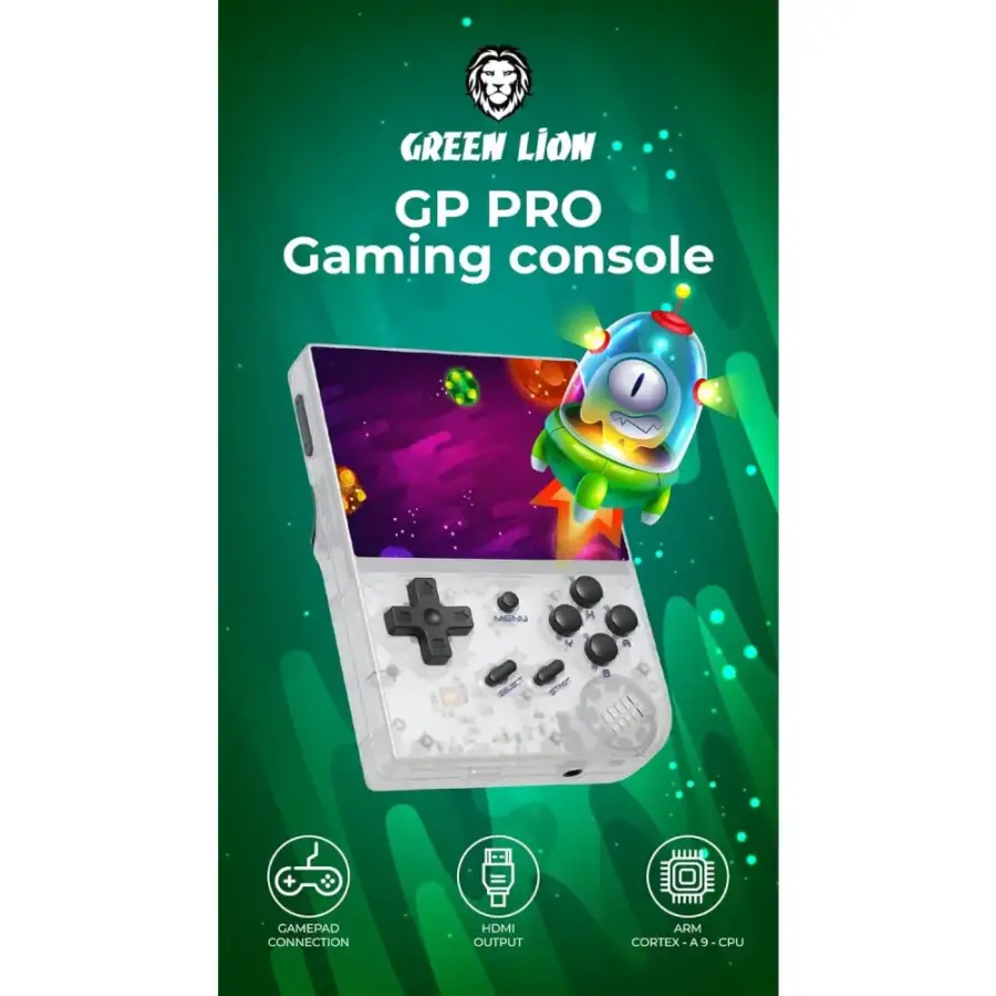 Green Lion GP Pro Gaming Console 64GB 2600mAh - Eshtir.com