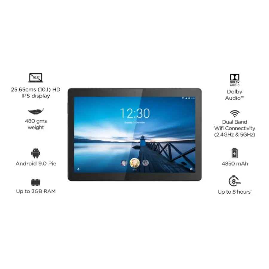 Lenovo Tab M10 (Tb-X505X) WiFi+4G LTE 10.1 Inch Android Tablet 2GB RAM ...