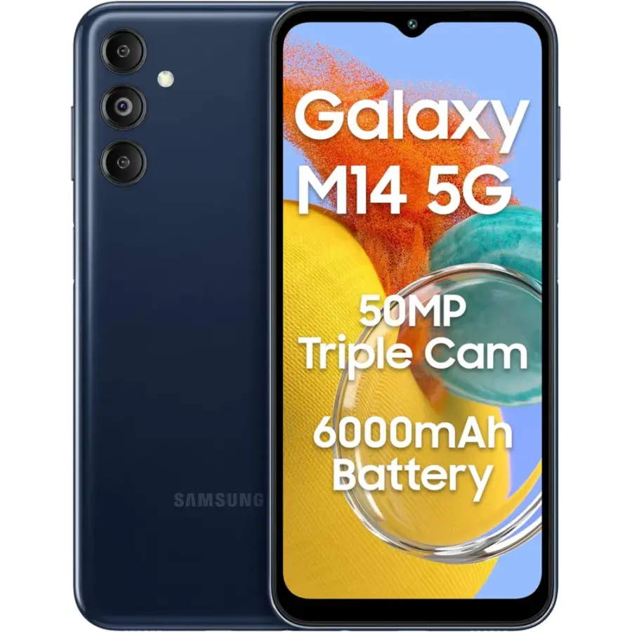 SAMSUNG Galaxy M14 5G Android Smartphone 6GB, 128GB Storage - Eshtir.com