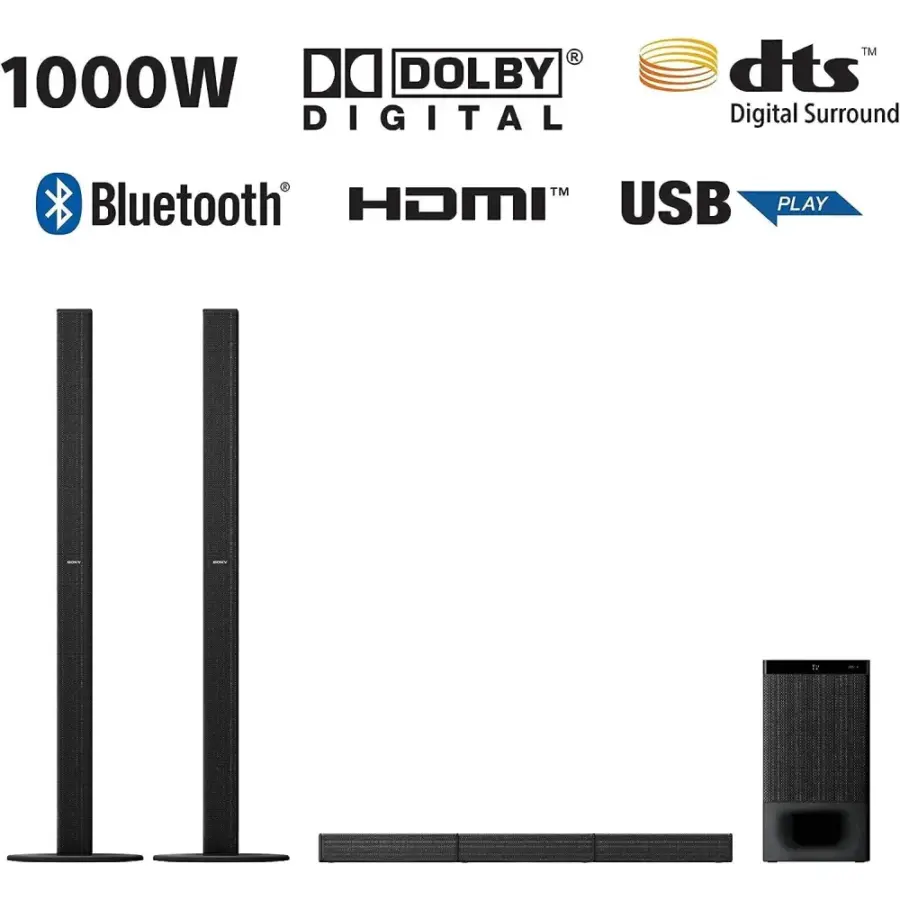 Sony HT-S700RF High Power Real 5.1 Channel Dolby Digital Bluetooth ...