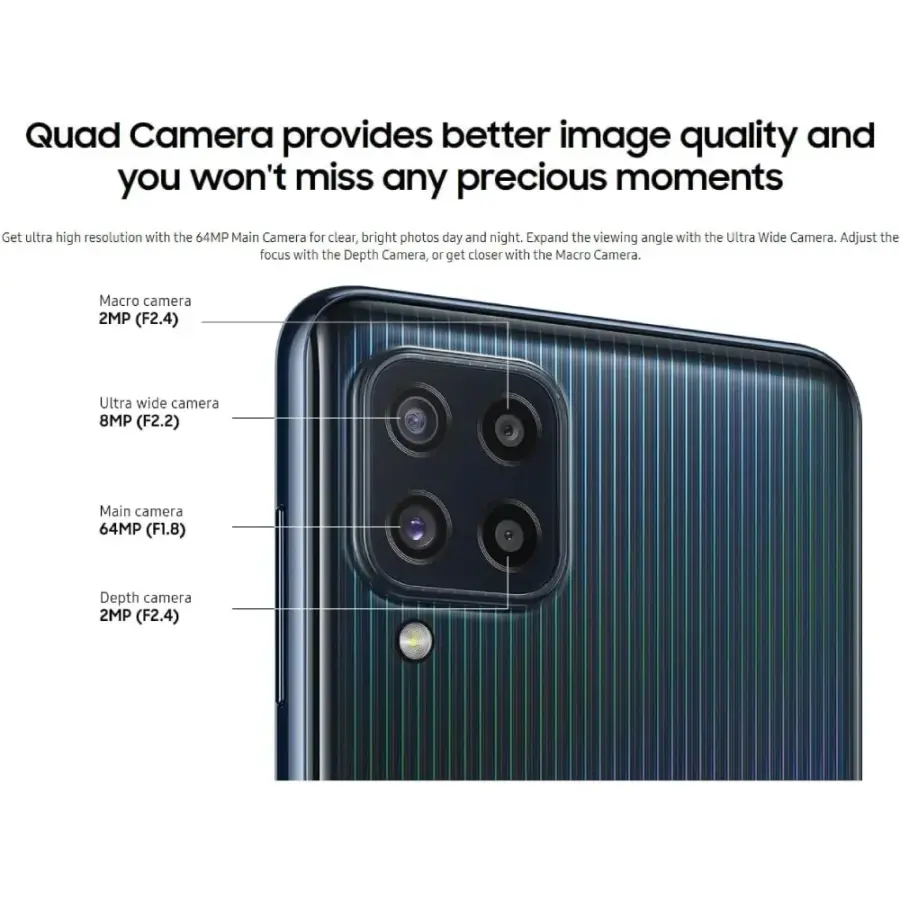 Samsung Galaxy M32 4G Android Smartphone (UAE Version) 6GB RAM 128GB Storage - Eshtir.com