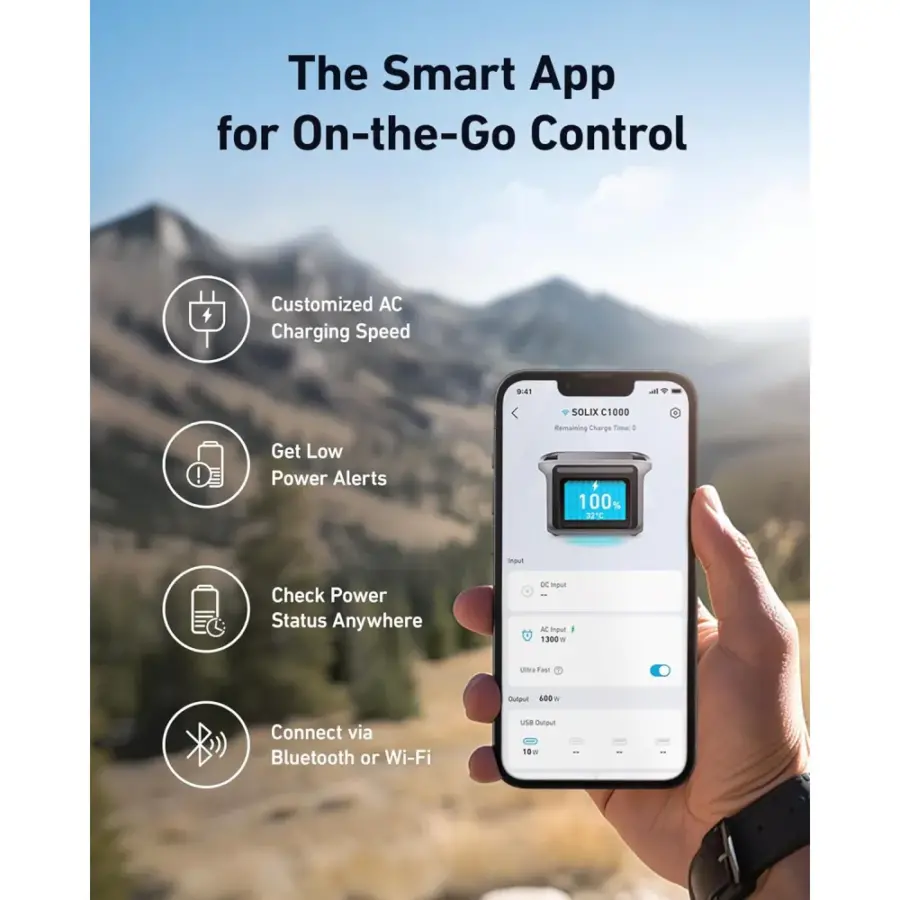 Anker SOLIX C1000 Portable Power Station 1056Wh | 1800W - Eshtir.com