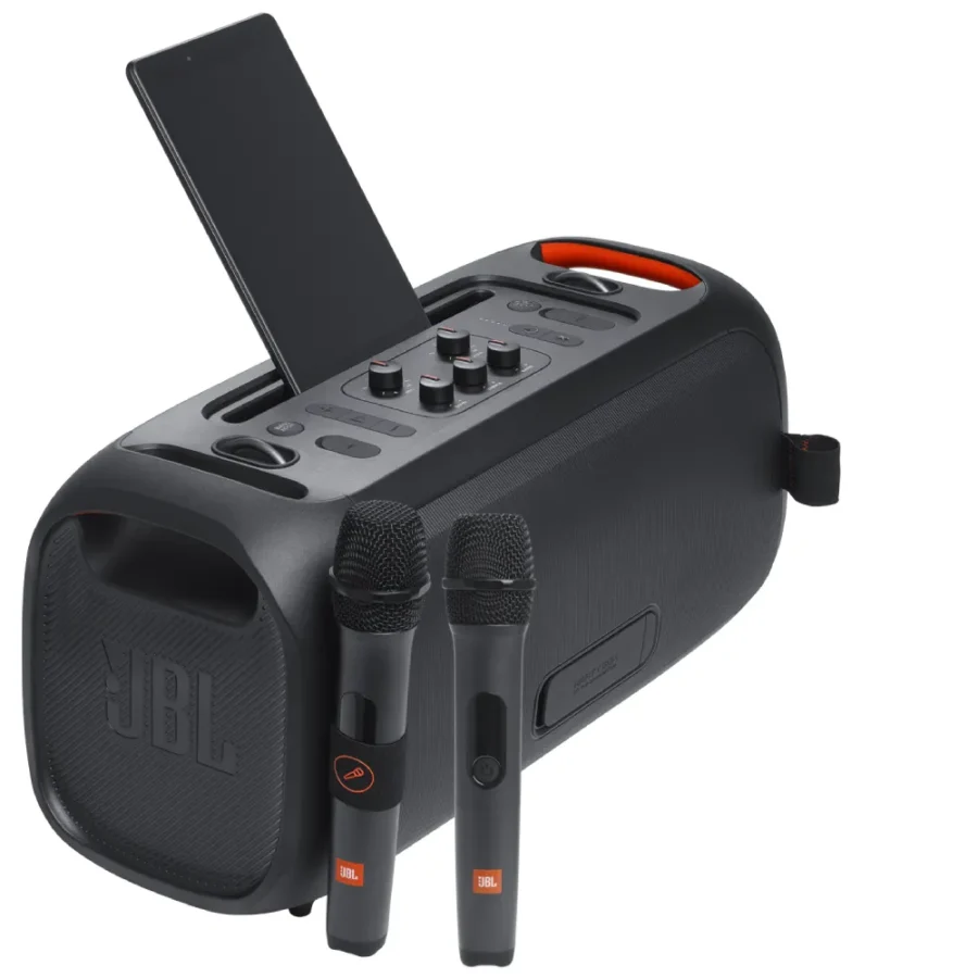 JBL PartyBox On the Go Essential Portable Bluetooth Party Speaker - Dual Mic - Black - Eshtir.com